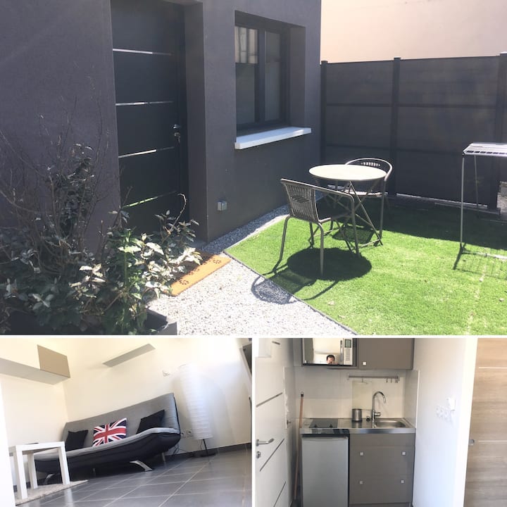 Studio Contemporain Lyon Avec Jardin (D) - Villeurbanne