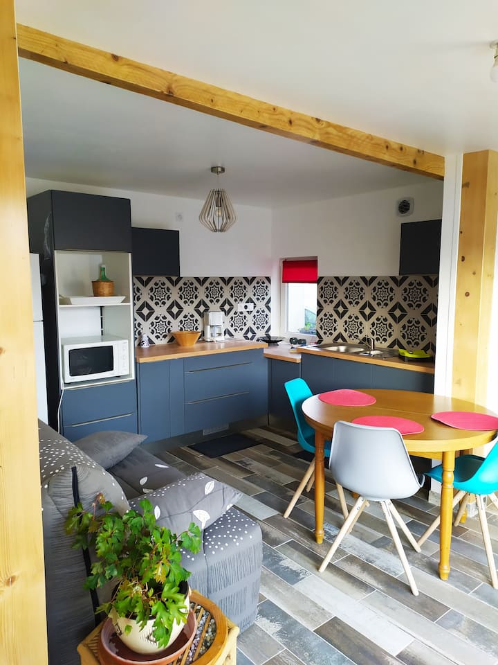 Appartement Bourg Sur Cour Privée Proche De La Mer - La Forêt-Fouesnant