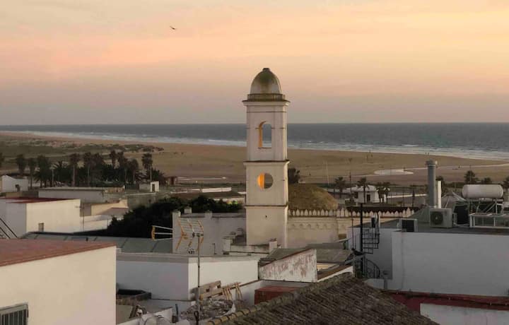 Estudio 1.a 3 Min La Playa Con Terraza-aire-wifi. - Conil de la Frontera