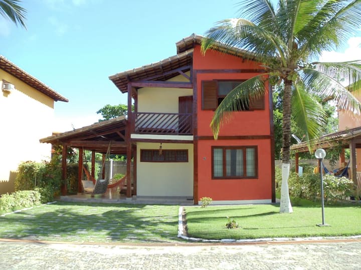Casa  4 Quartos  2 Quadras Da Praia Com Roupa Cama - Porto Seguro