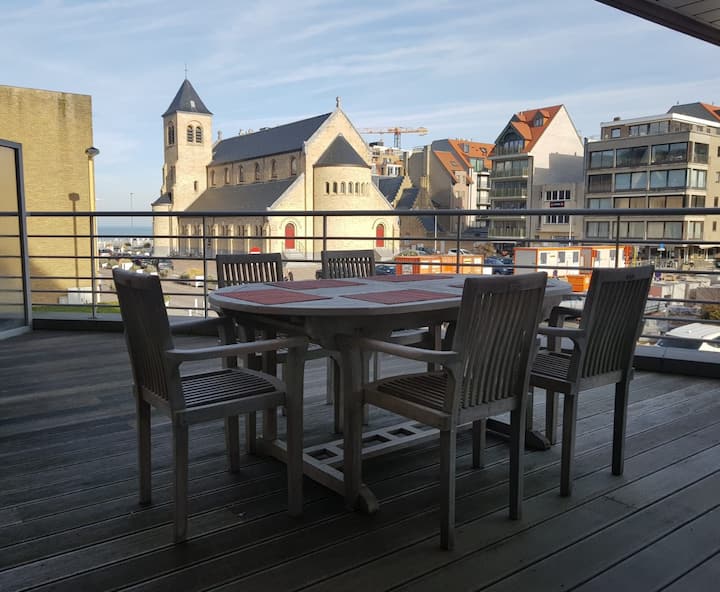 App Nieuwpoortbad - Grootterras - 2slpk - Zeezicht - Nieuwpoort