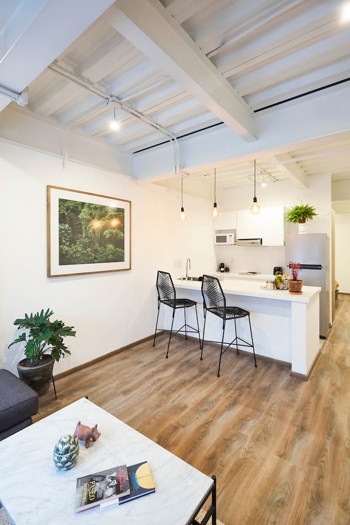 Studio 306b | Wi-fi+tv+fully Equipped+queenbed+gym - Mexico City