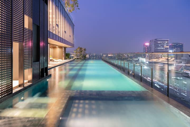 Brandnewcozy1br+free Pickup+wifi@mrt Rama9-central - Bangkok