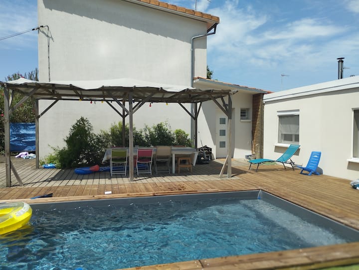 Maison Bordelaise Familiale 130m2 Piscine Terrasse - Gironde