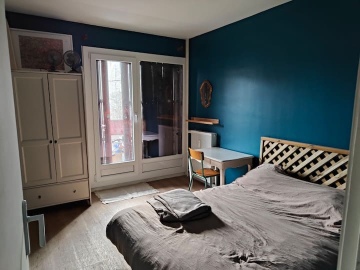 Chambre Bleue Rêveuse - Grenoble