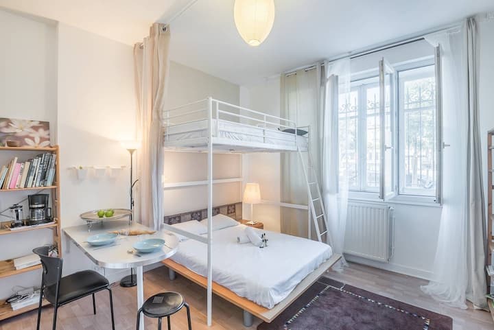 Central Tout Confort Beau Studio 1/4 Pers. Parking - Gare de Bordeaux Saint-Jean