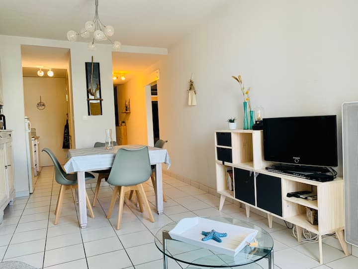 Appartement Vue Mer, 100m Plage - Leucate