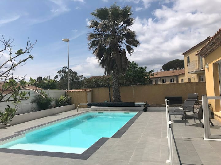Villa 3 Chambres Avec Piscine Sécurisée - Portiragnes