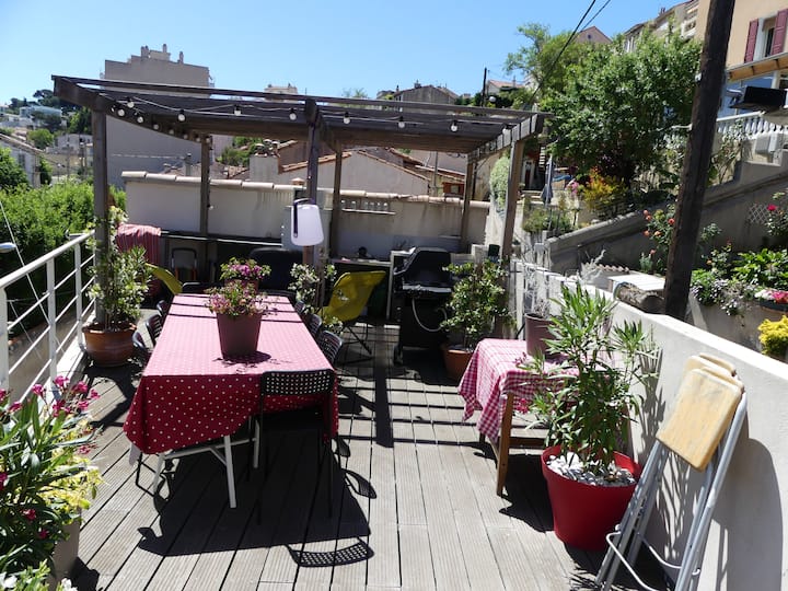 Un Toit Terrasse Au Coeur D'endoume - Marsilia