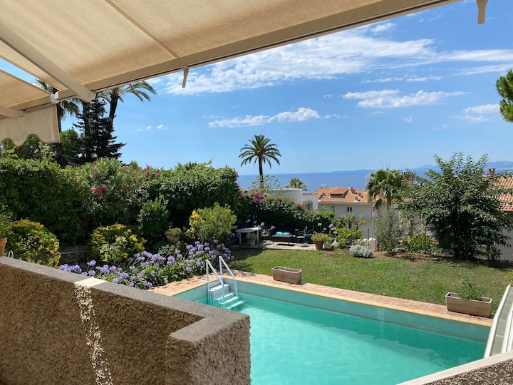 Calme, Spacieuse Chambre Dans Une Villa Vue Mer - Nice