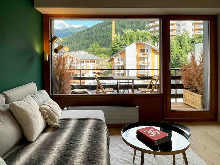 70m² /2ch • Plein Sud • Centre Village + Parking” - Nendaz