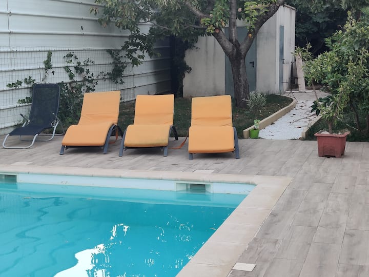 Logement 2 Chambres Climatisé, Piscine 1/6 Au 15/9 - Nîmes