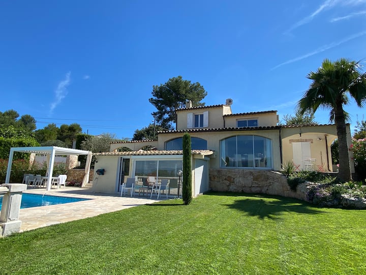 Villa, Panoramique Views, Pool, Air Conditioning - Valbonne