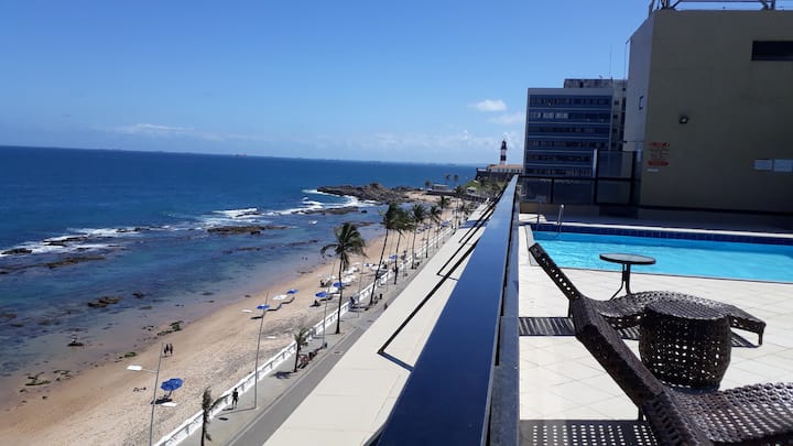Aconchegante Flat à Beira Mar / Farol Da Barra - Barra