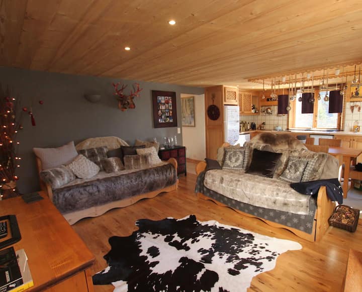 Bel Appartement Avec Balcon Sur Les Aravis - Manigod