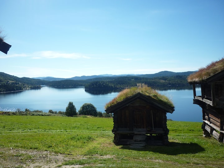 Lita Hytte I Solfylt Gårdstun. - Norway