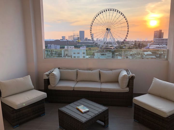 Penthouse By Estrella De Puebla In Angelopolis - Puebla