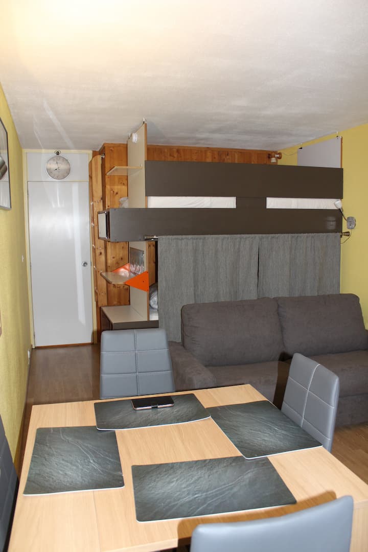 Studio Refait à Neuf 5 Personnes- Aime 2000 - Mâcot-la-Plagne