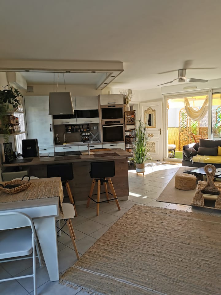 Chambre Climatisee & Sdb Dans Residence Calme - Presqu'île de Giens