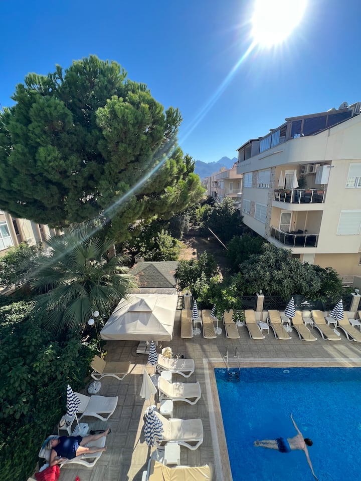 Pool-wohnung, Frühstück, Strandnähe, Liegen - Konyaaltı