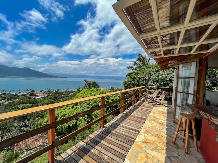 Chalé Com Vista Para O Mar- Casa Clariô - Ilhabela
