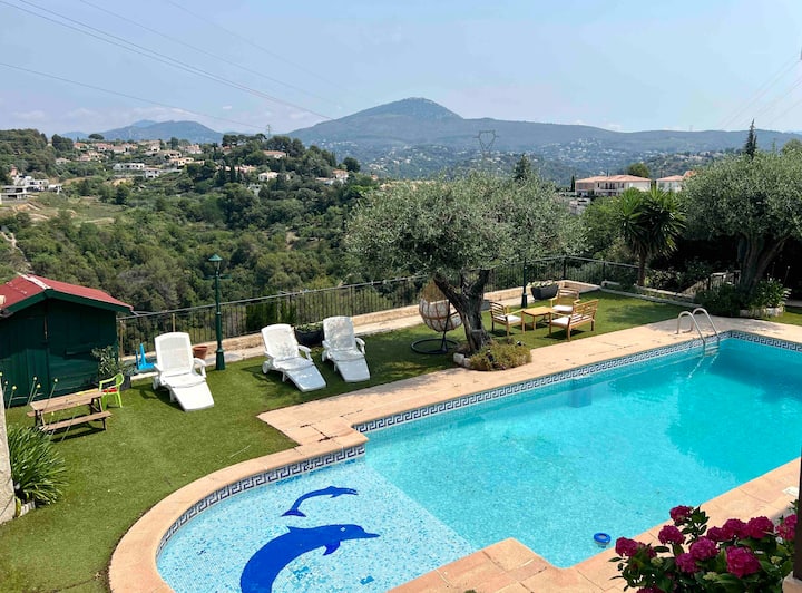 Appartement Avec Piscine Et Vue Montagne - Nice