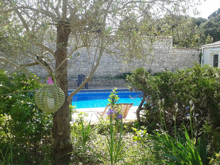 Villa Del Re 8 Dans Résidence Avec Piscine - La Flotte