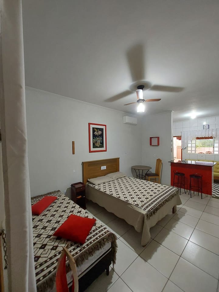 Suíte, Hospedagem Temporada, Ar, Wifi, Tv, Olímpia - Olimpia