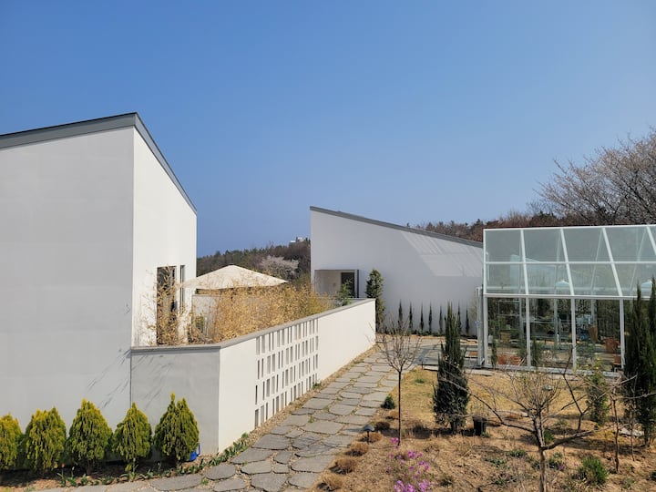 사촌집. 조용하고 프라이빗한 독채숙소로 독립된 정원과 멋진 라운지가 있는곳. - 강릉시