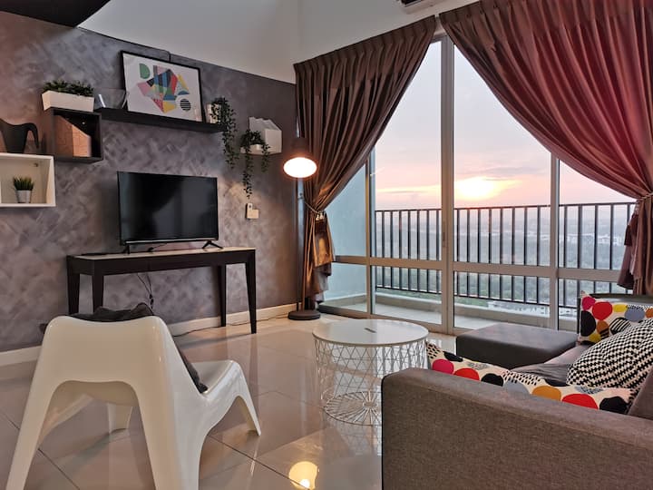 Grd2616 Cozy Modern Penthouse (3mins Paradigm Jb) - Johor