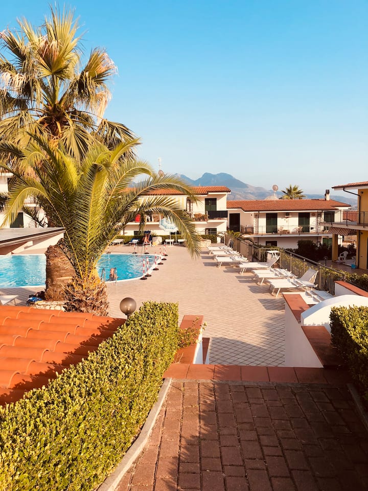Perfekte Poolunterkunft Scalea - San Nicola Arcella