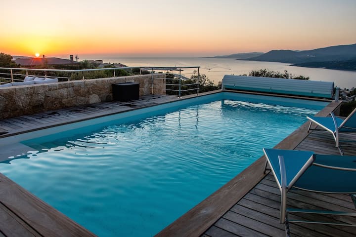 Villa 10 Personnes Avec Piscine - Propriano