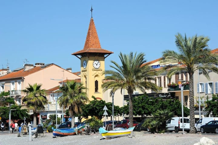 Cros De Cagnes ,Côte D’azur,  Plages à 50 M. - Cagnes-sur-Mer