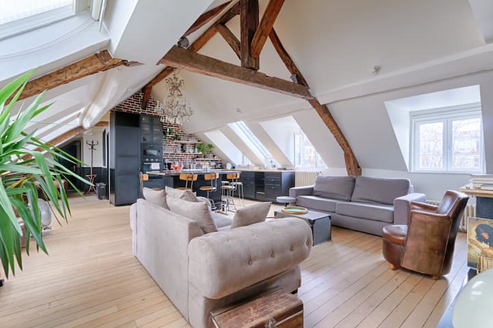Luxury Parisian Design Flat 120m² 3br/8p Le Marais - Ibis Styles Paris Gare Saint Lazare