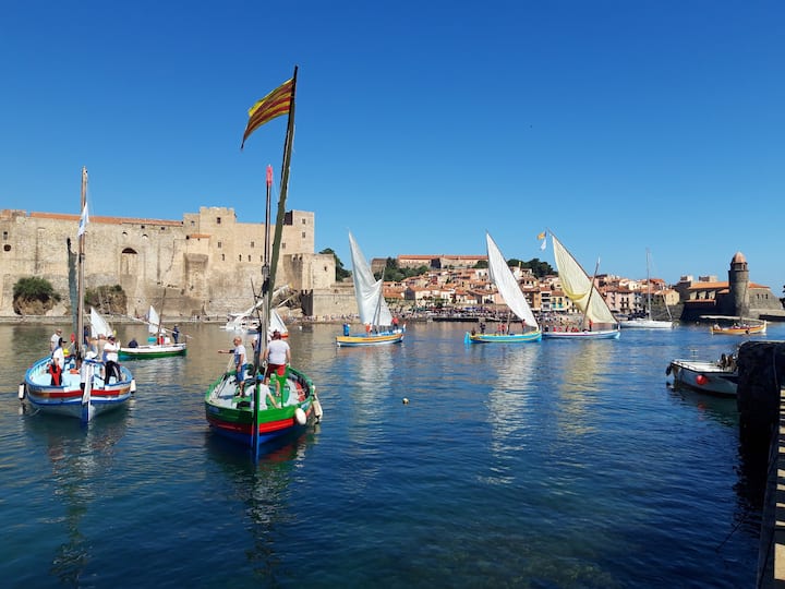 App T1 Avec Garage, Terrasse 30m² 2 à 4 Personnes - Collioure