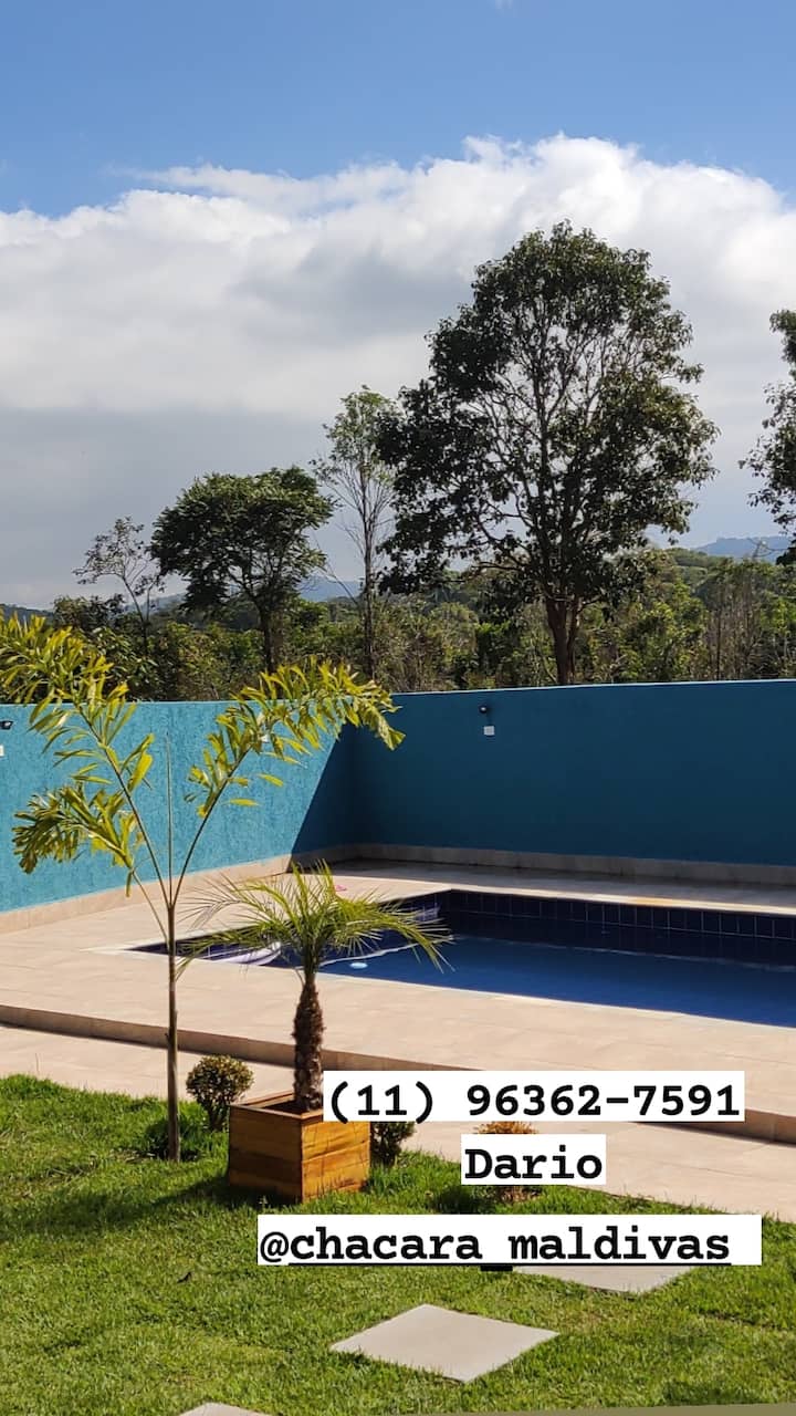 Chácara Maldivas, Seu Lugar De Descanso E Diversão - Caieiras