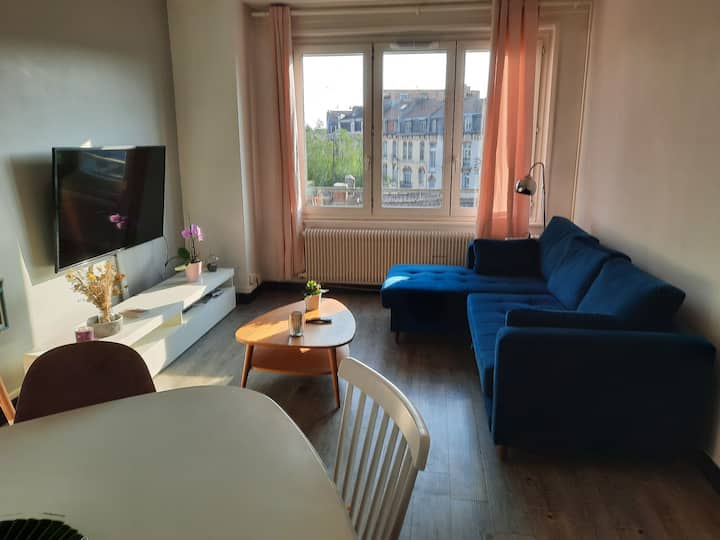 Appartement Lumineux 60 M2, 2 Chambres, Calme - Lille