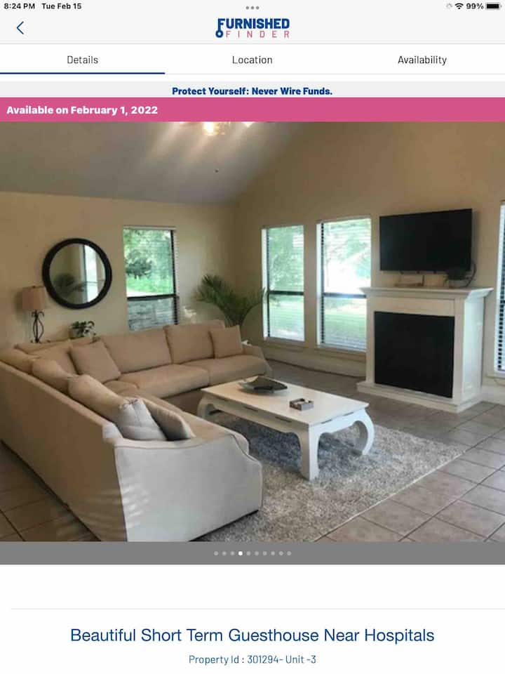 Short Term Furnished Available Nov 2nd - Tahlequah, OK