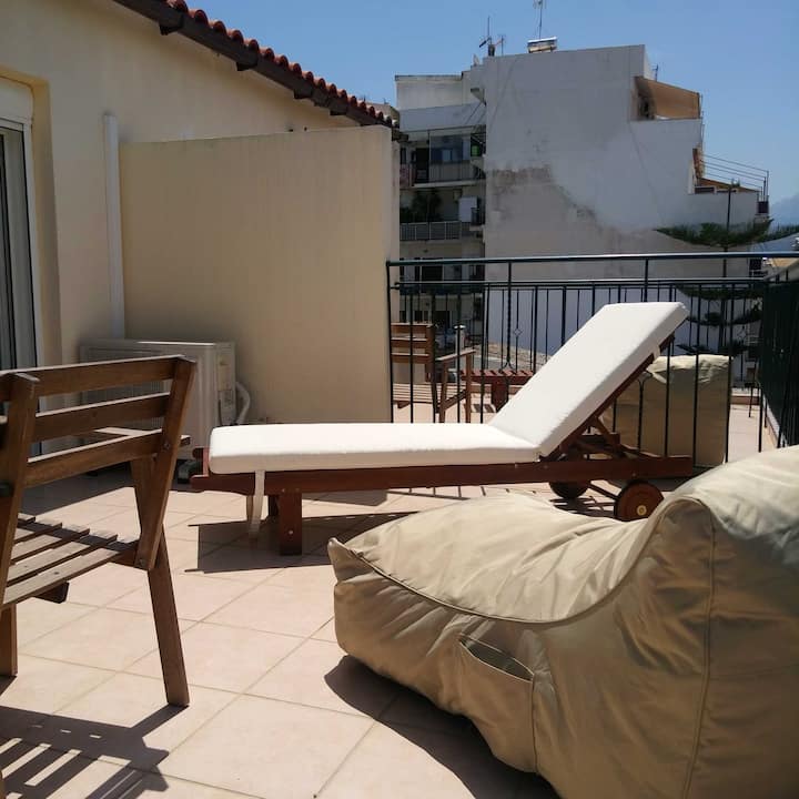 B2. Terrace 8' Beach,oldtown,loft - Chania