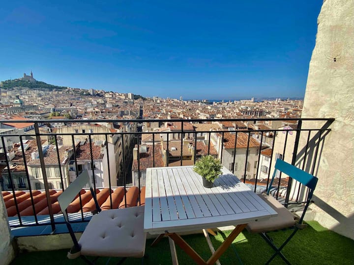 Marseille 6e, Cours Ju, Studio Climatisé Avec Vue - Marseille