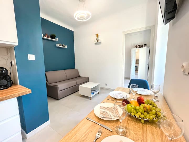 T2 Cosy * Beau Balcon * Clim * Central * Wi-fi* - Nice