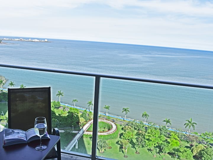 Espectacular Vista Al Mar Apartamento Cintacostera - Panama City