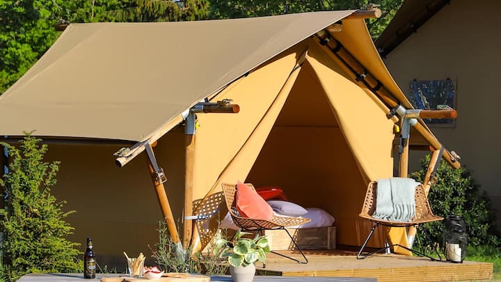 Tente Lodge Sparkle Dans Camping à Barcelonnette - Barcelonnette