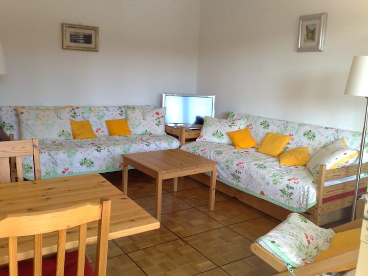 2,5 Pièces, Cosy, Grand Balcon Sud, Crans à Pied - Sierre