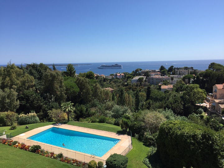 Cannes Vue Mer Panoramique Piscine Rénové - Cannes