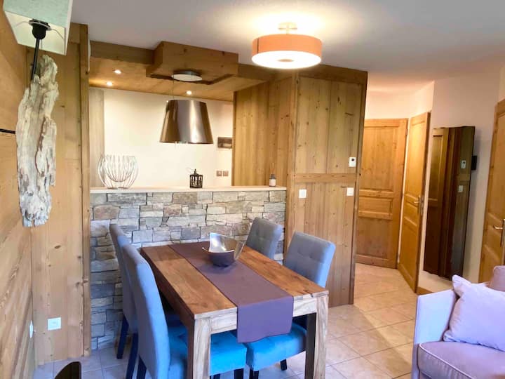 Apt Cosy 2+2 Pers, Jardin 150m2 - Pied De Piste - Les Deux Alpes