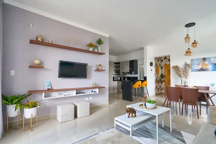 Jacuzzi, Parking, Bbq & Gym, 2 Br Apartment - Santo Domingo