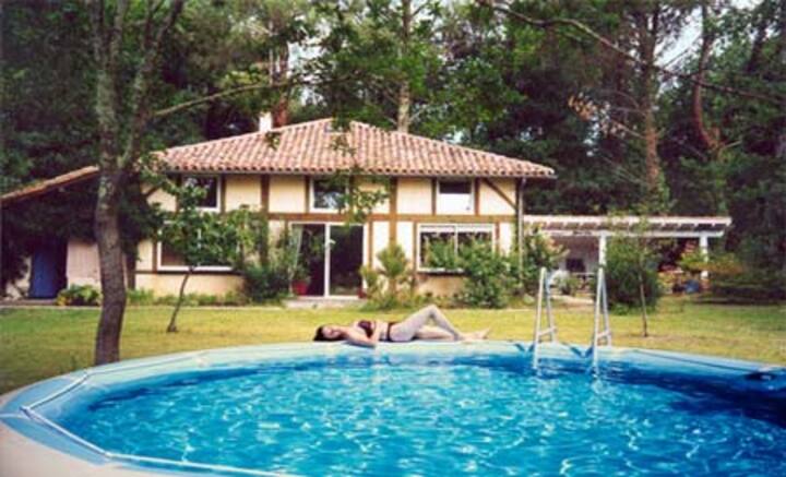 La Villa Des Bois, Messanges, 14 Pers, Piscine - Vieux-Boucau-les-Bains