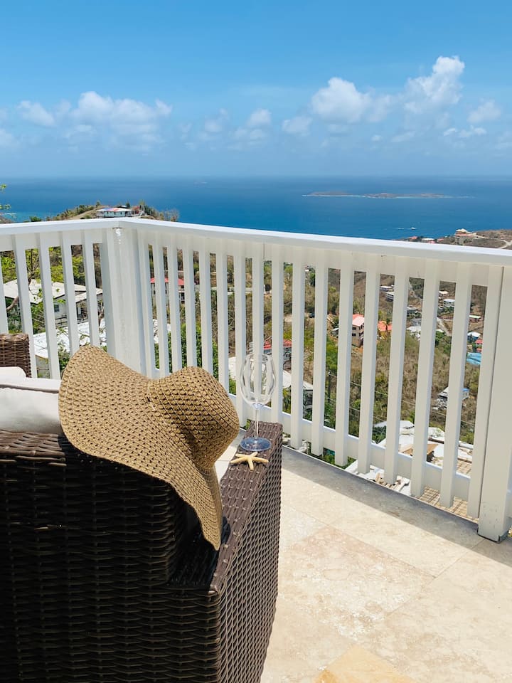 Elegant Clifftop Getaway With Stunning Ocean Views - U.S. Virgin Islands