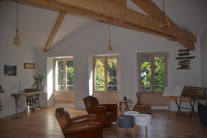 Loft De 100 M2,vue Sur Parc Arboré. - Saint-Étienne